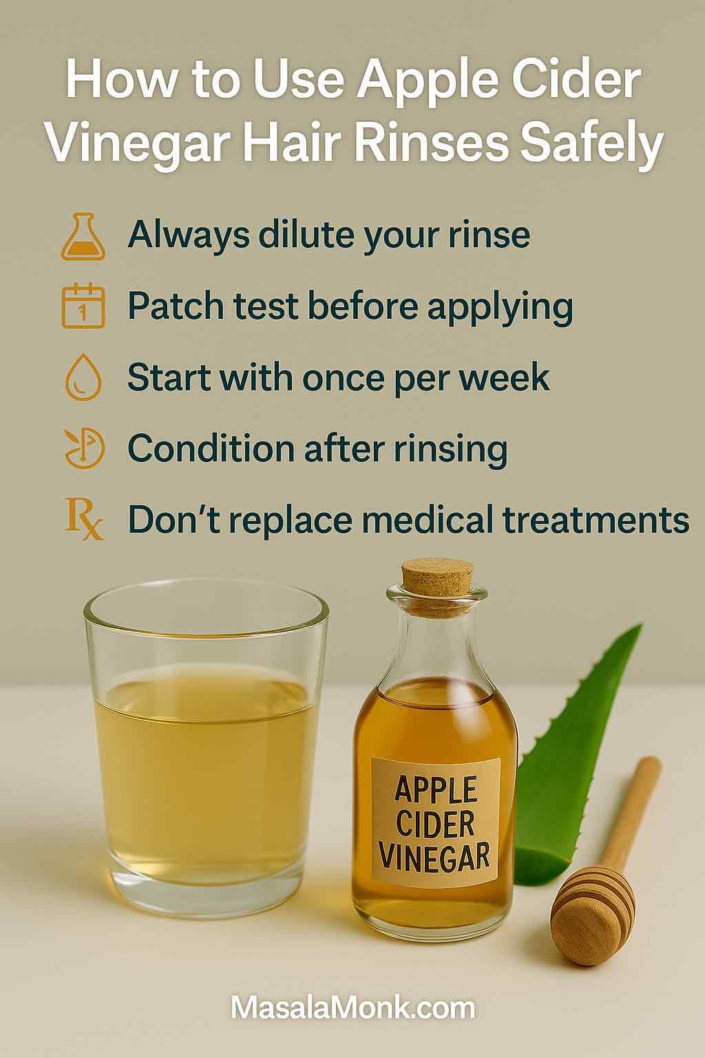 Apple Cider Vinegar Hair Rinse Recipe | 5 Easy DIY Rinses
