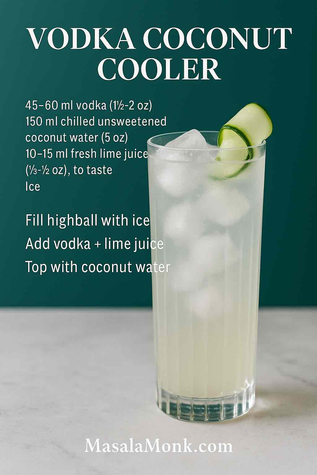 Coconut Water Cocktails: 10 Easy, Refreshing Drinks - Recipe - Masala Monk