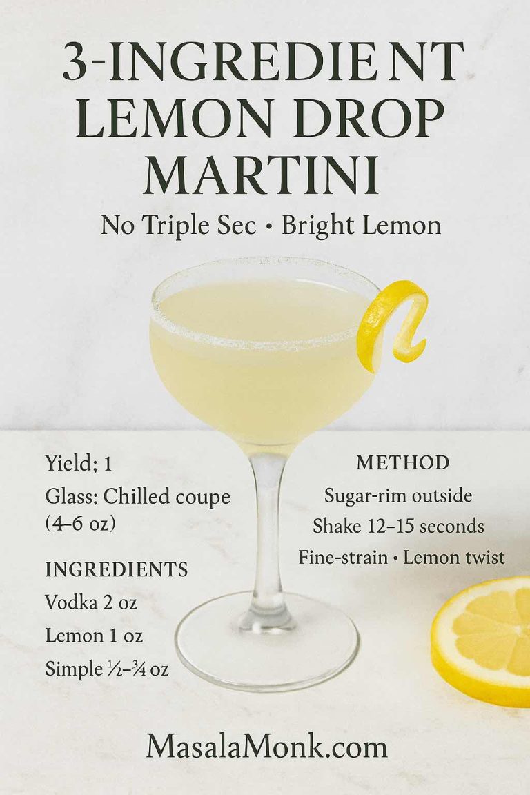 Lemon Drop Martini Recipe (Classic, 3-Ingredient, & More)