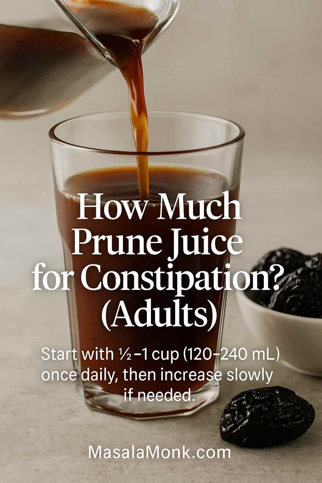 Prune Juice & Prunes for Constipation: What Works & How Much