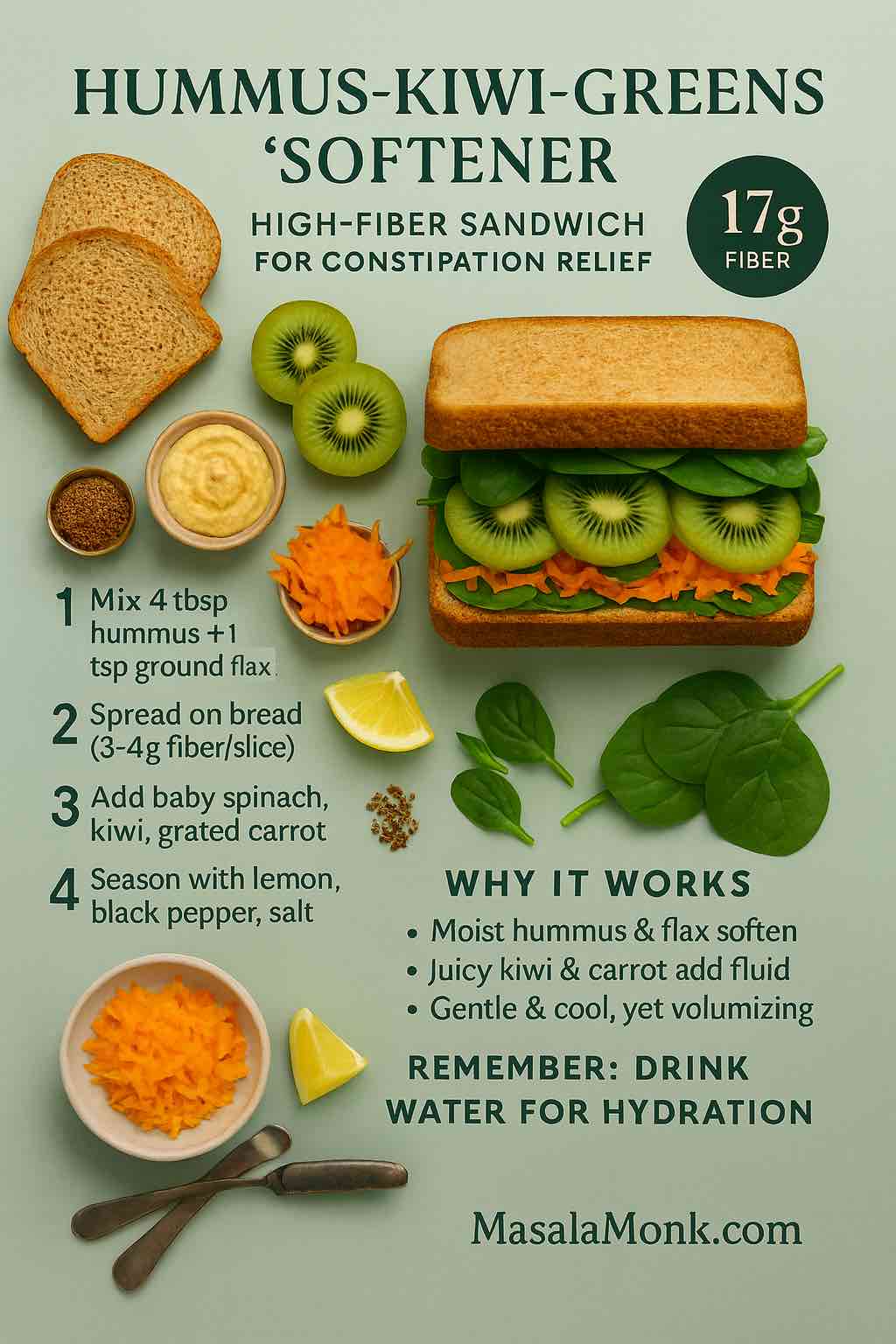 High-Fiber Sandwiches - DIY - Foods for Constipation & Gut Health