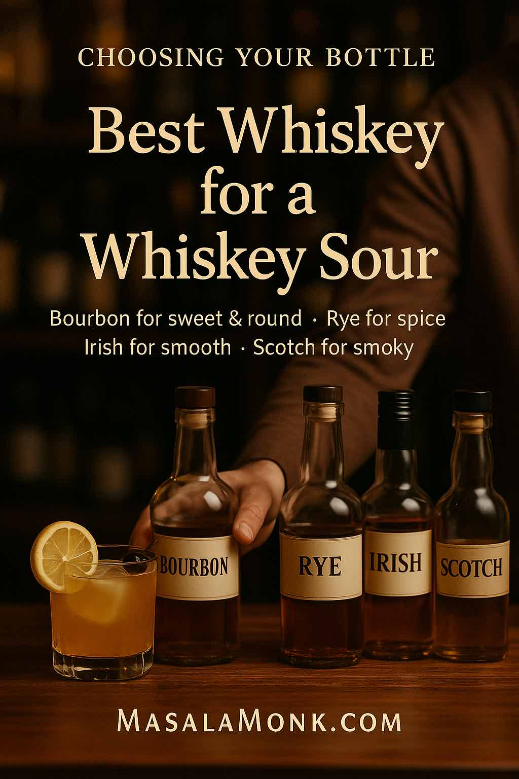 Whiskey Sour Recipe: Classic Cocktail, Ratios & Best Whiskey | Masala Monk