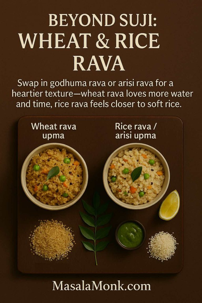 Upma Recipe (10+ Variations) – Rava, Millet, Semiya & Oats | Masala Monk