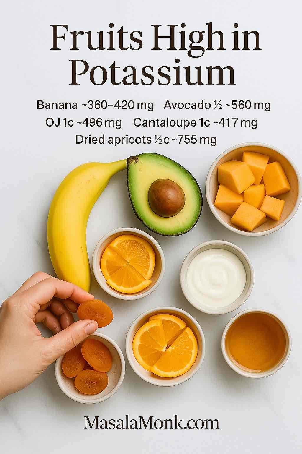 Potassium-Rich Foods List (With Serving Sizes & Chart) | Masala Monk