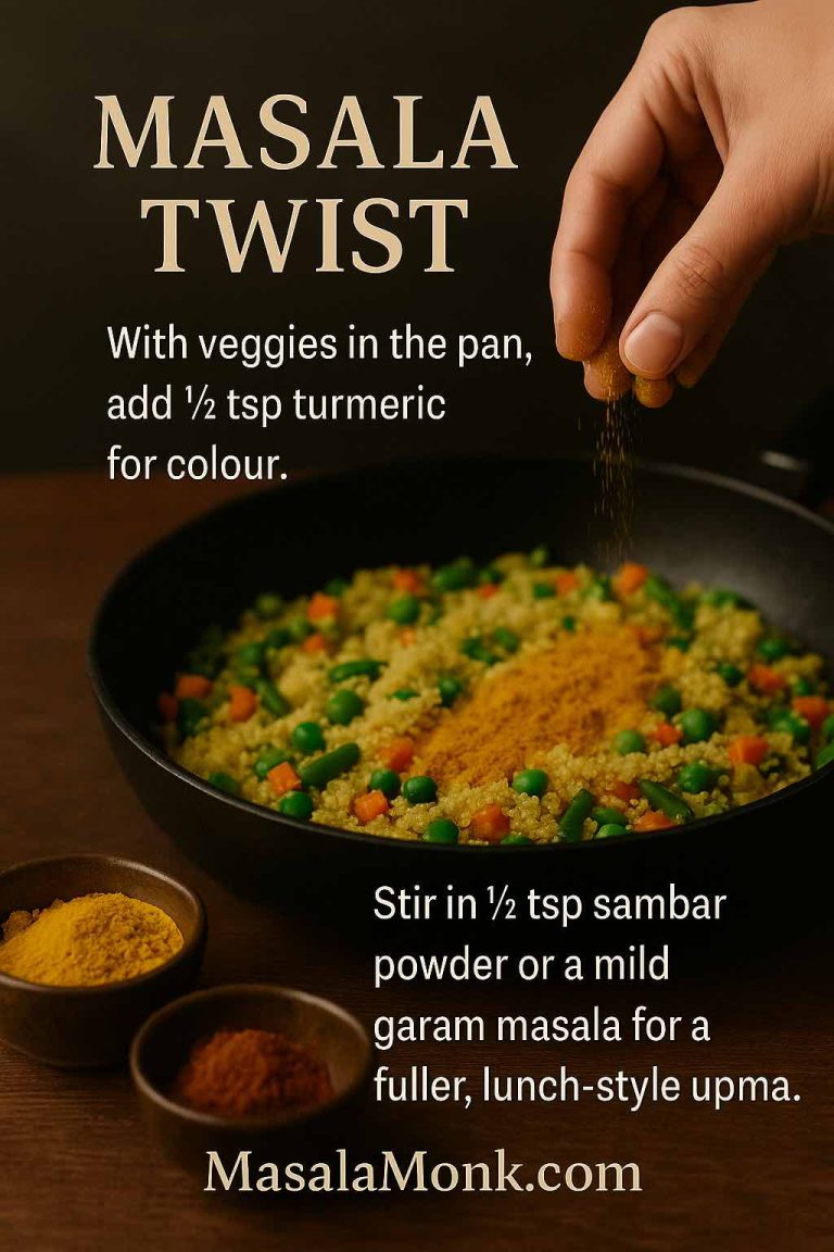 Upma Recipe (10+ Variations) – Rava, Millet, Semiya & Oats | Masala Monk