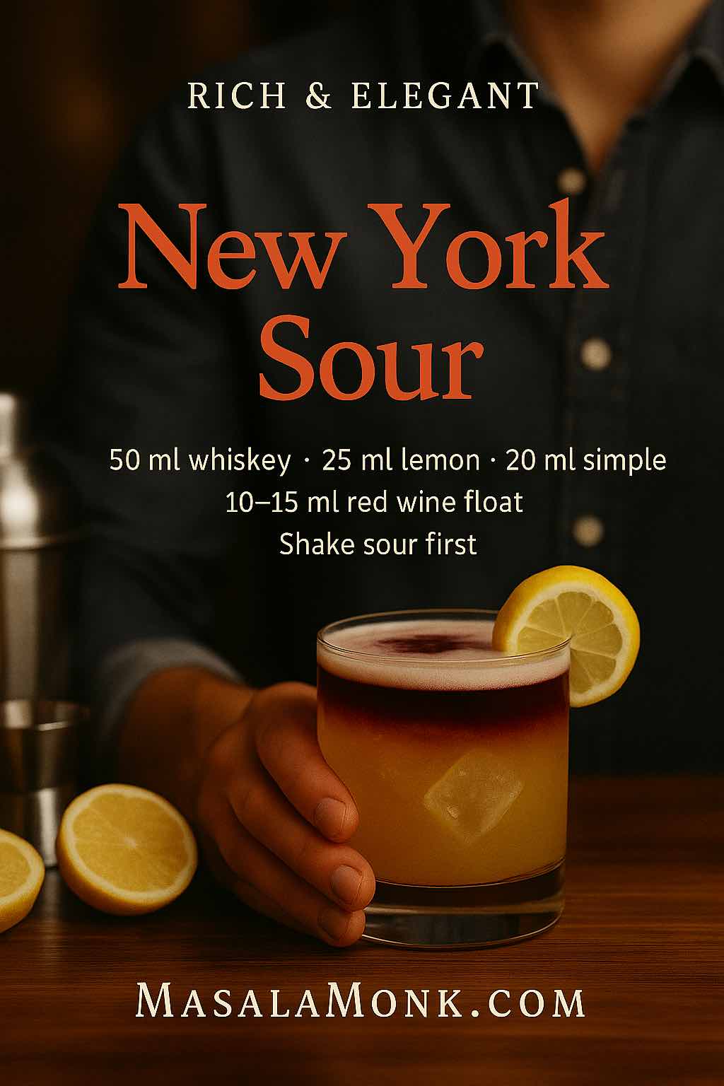 Whiskey Sour Recipe: Classic Cocktail, Ratios & Best Whiskey | Masala Monk