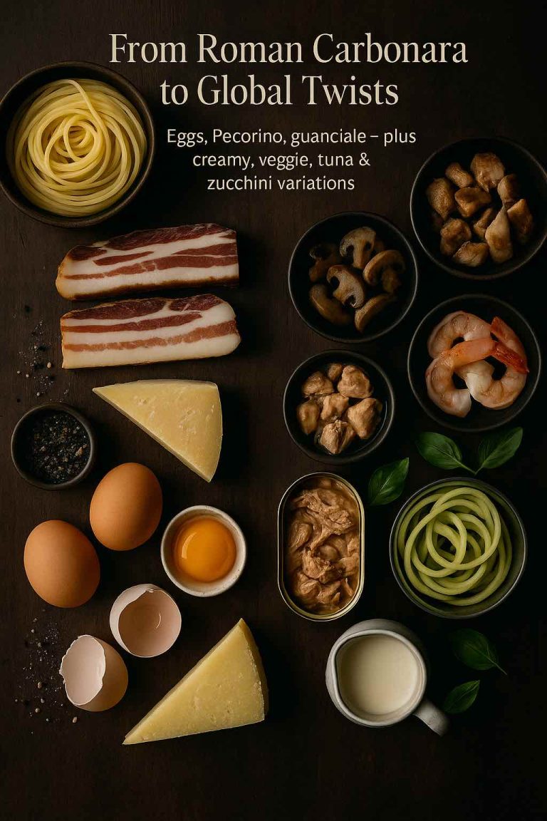 Carbonara Recipe: Classic Italian + Easy Variations of Pasta | Masala Monk