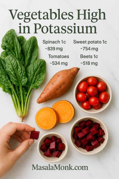 Potassium-Rich Foods List (With Serving Sizes & Chart) | Masala Monk