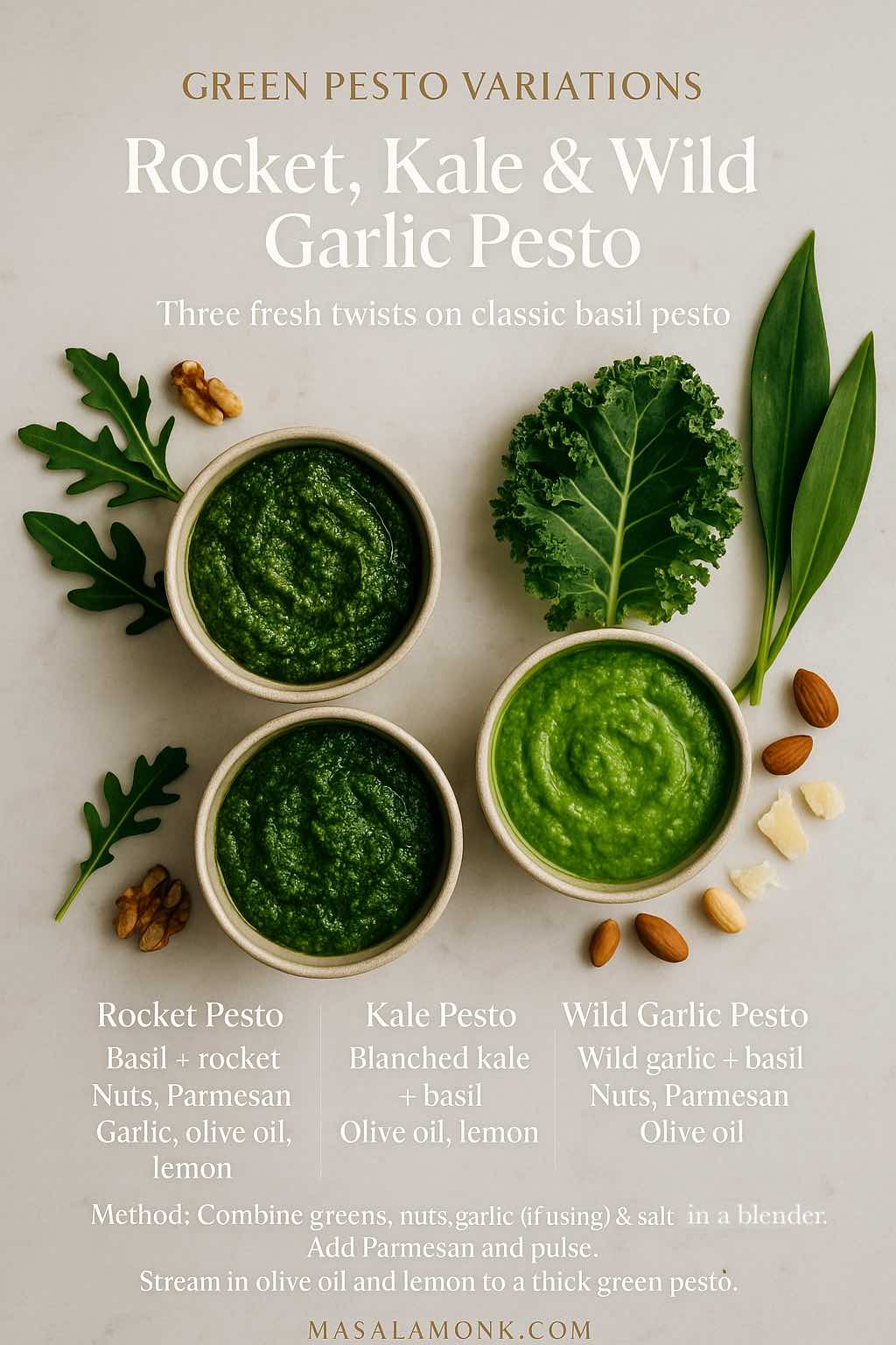 Pesto Recipe – How to Make Pesto Sauce - Classic & 10 Variations ...