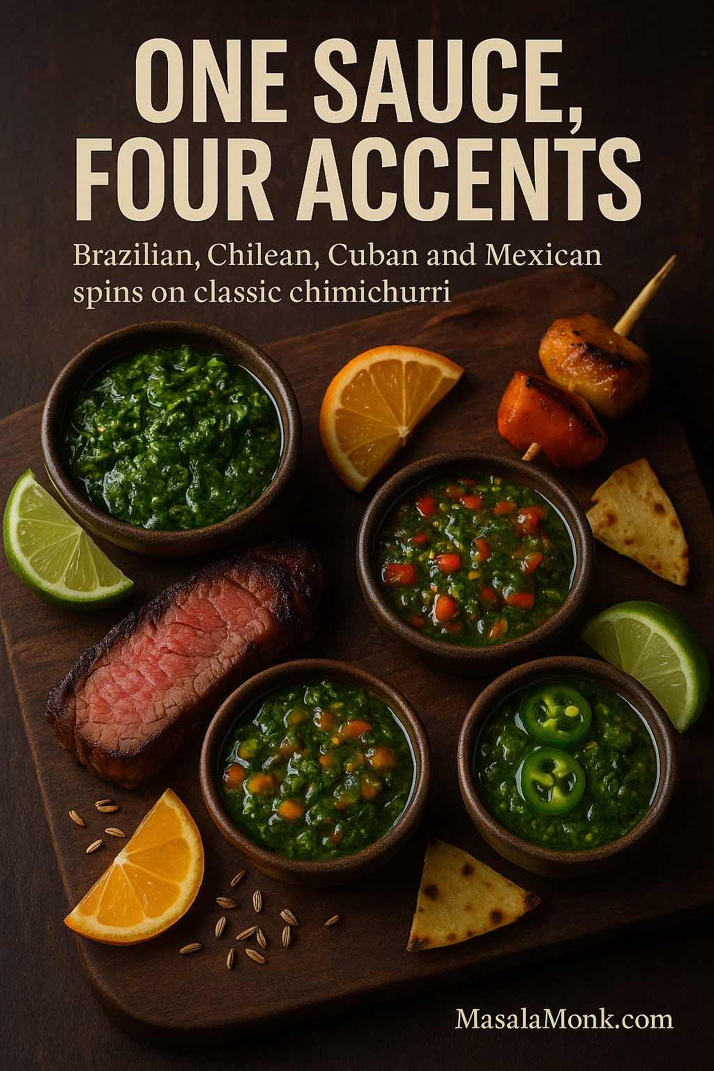 Best Chimichurri Recipe (Authentic Argentine Steak Sauce) | Masala Monk