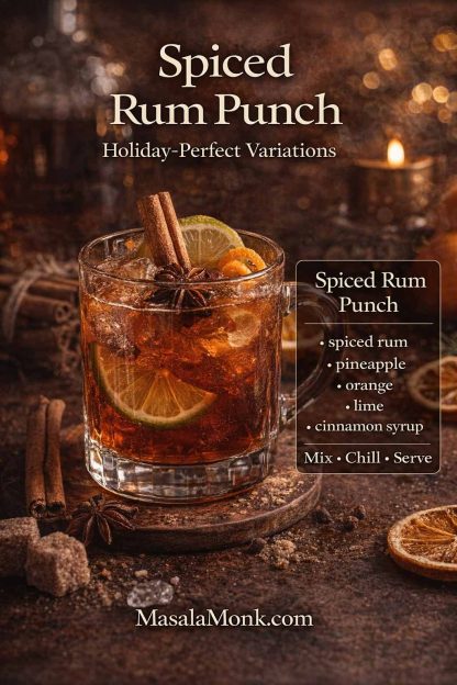 Rum Punch Recipe (Classic Caribbean) + 9 Easy Variations | Masala Monk