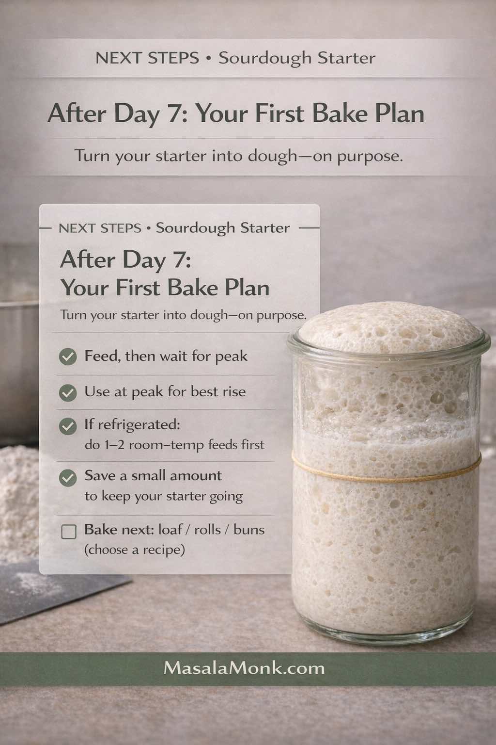 Sourdough Starter Recipe for Beginners: 7-Day Method + Fixes | Masala Monk