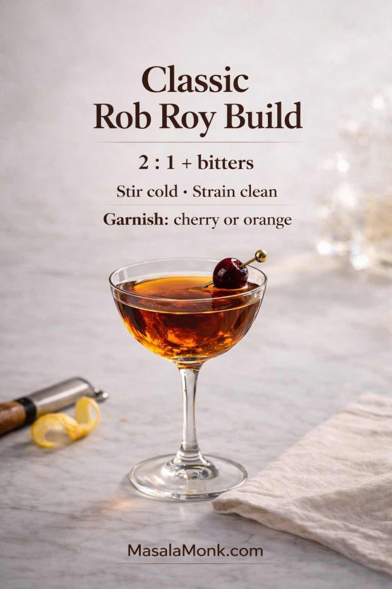 Rob Roy Recipe (Classic Cocktail Drink + Perfect + Dry + Sweet ...