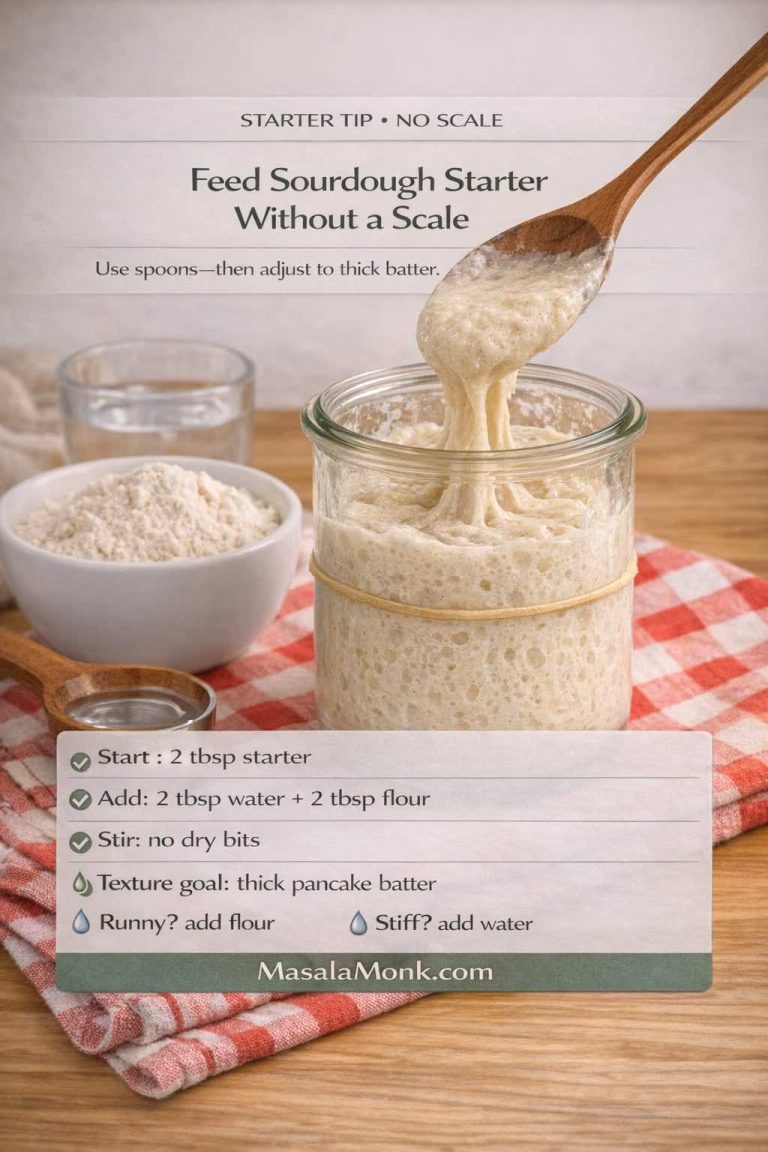 Sourdough Starter Recipe for Beginners: 7-Day Method + Fixes | Masala Monk