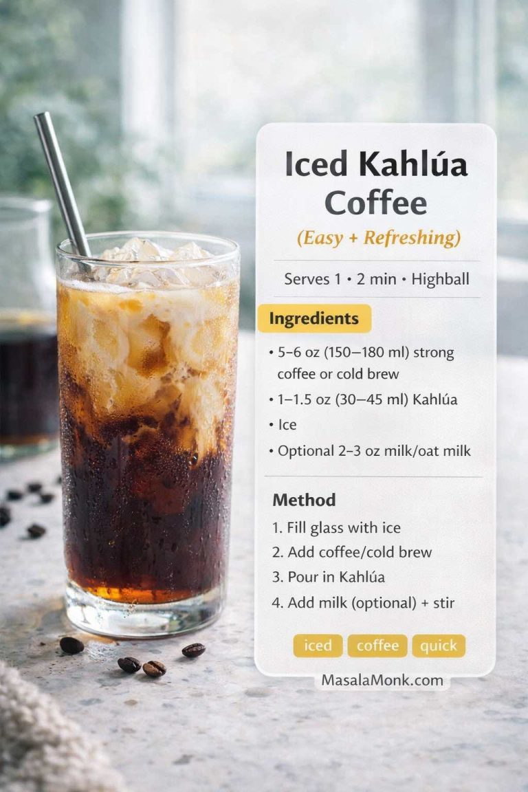 Kahlua Drinks: 10 Easy Cocktail Recipes (Milk, Vodka, Coffee) - Masala Monk