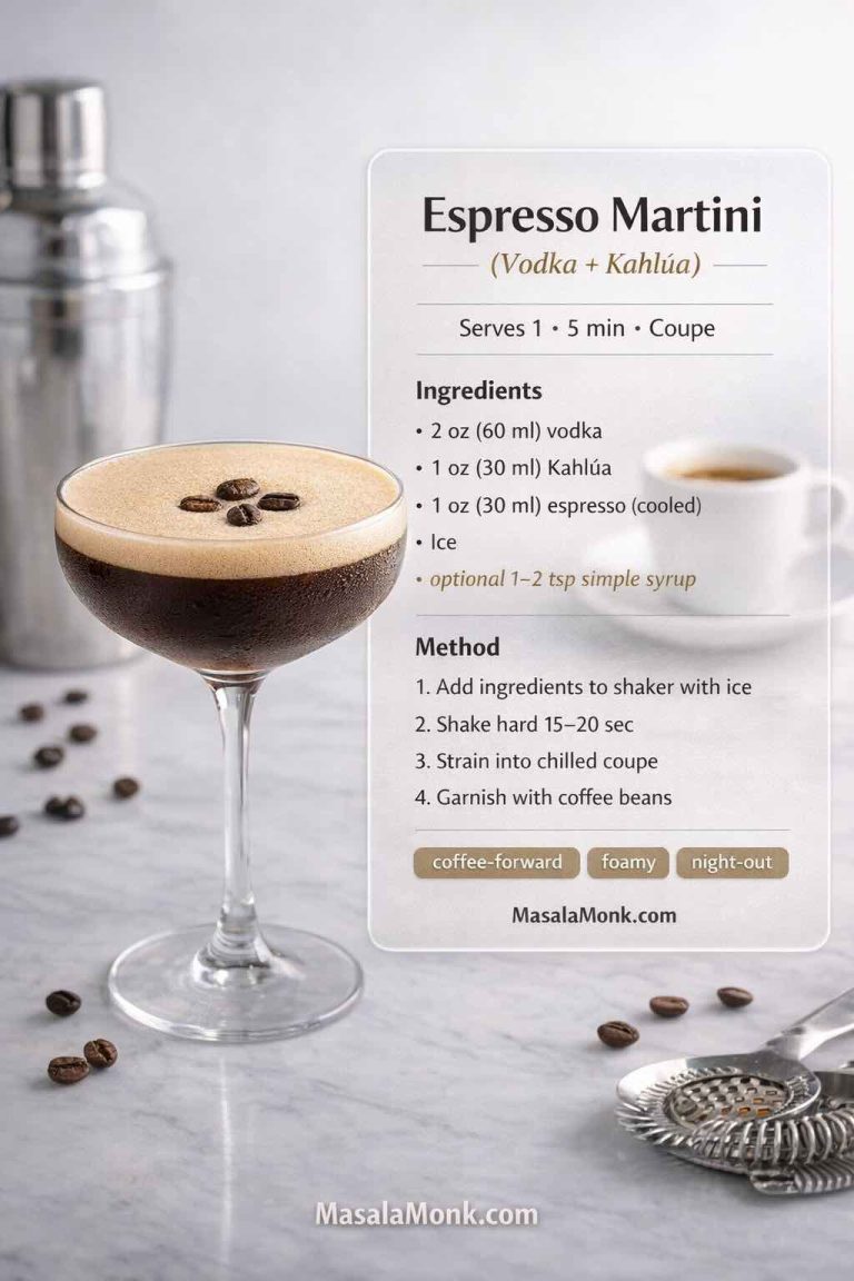 Kahlua Drinks: 10 Easy Cocktail Recipes (Milk, Vodka, Coffee) - Masala Monk