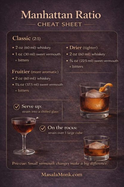 Manhattan Cocktail Recipe: Classic Ratio, Ingredients, Variations ...