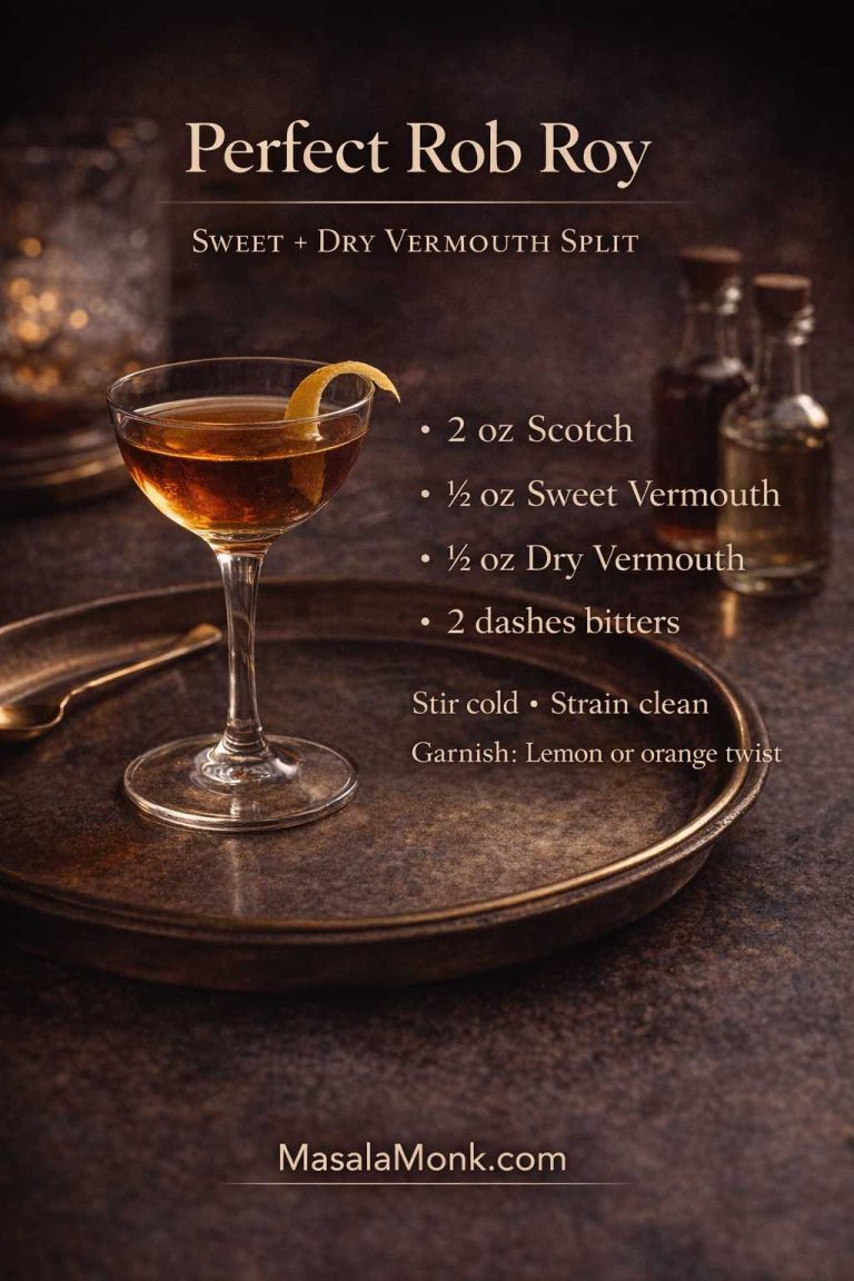 Rob Roy Recipe (Classic Cocktail Drink + Perfect + Dry + Sweet ...