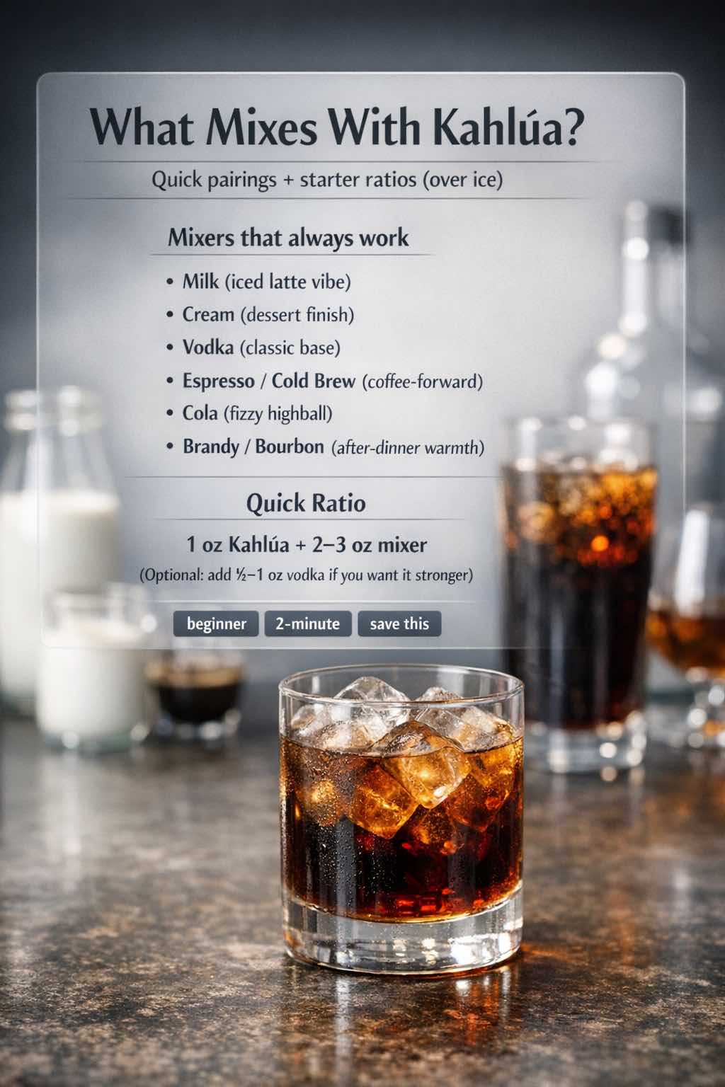 Kahlua Drinks: 10 Easy Cocktail Recipes (Milk, Vodka, Coffee) - Masala Monk