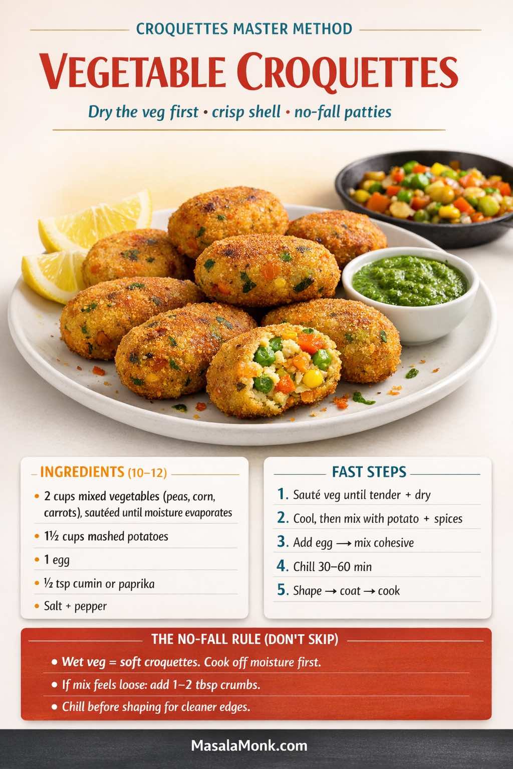 Croquettes Recipe: Master Method + 10 Variations (Baked or Fried ...