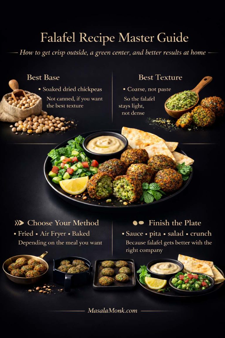 Falafel Recipe: Crispy Homemade, Air Fryer, Baked Guide | Masala Monk