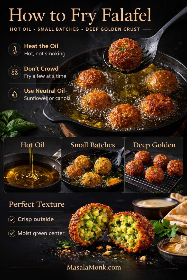 Falafel Recipe: Crispy Homemade, Air Fryer, Baked Guide | Masala Monk
