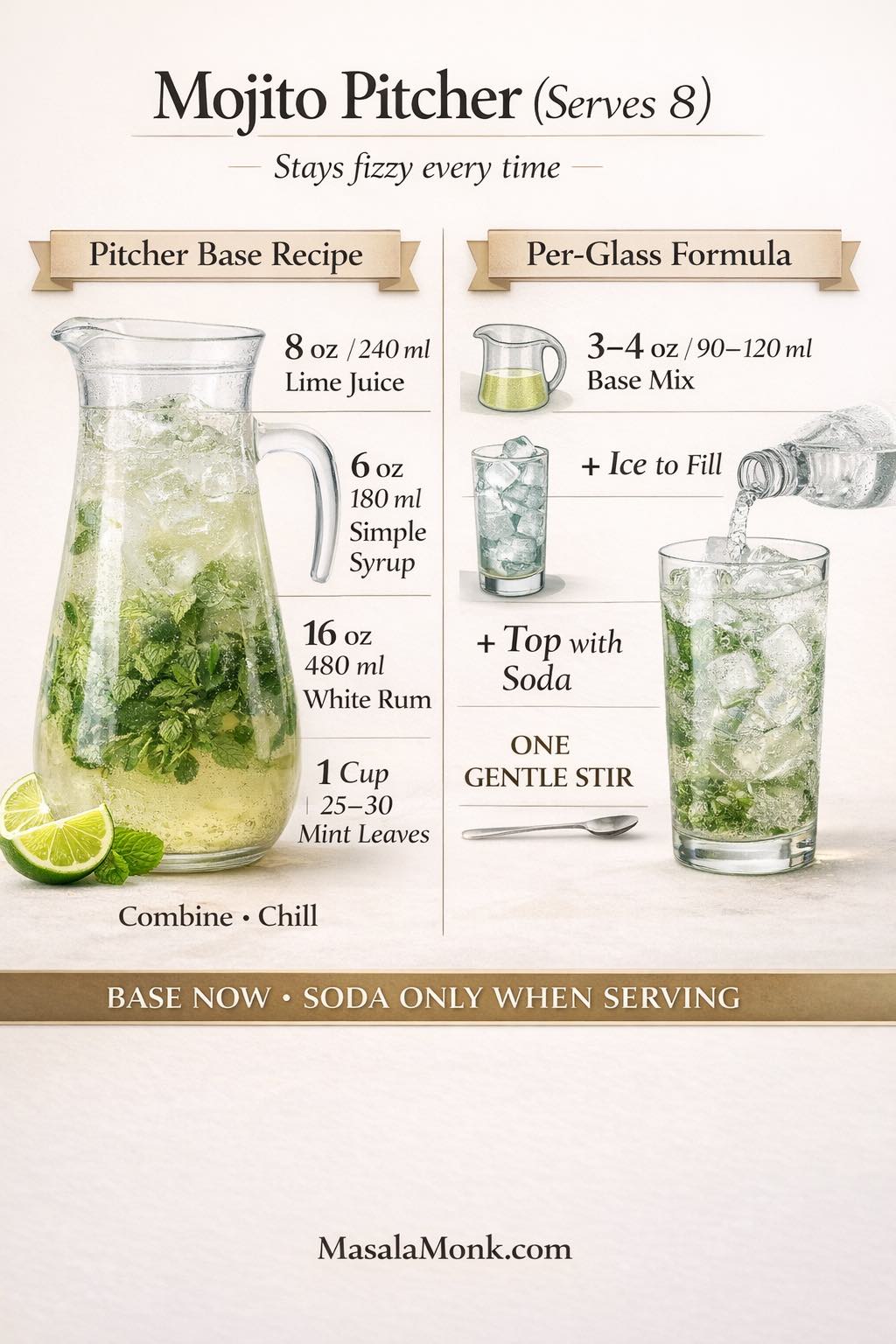 Mojito Recipe (Classic) + Ratios, Mistakes, Mocktail & Variations ...