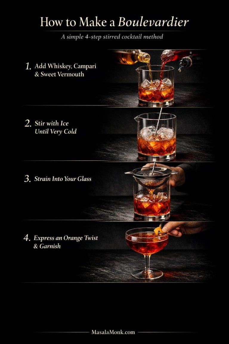Best Boulevardier Recipe (Bourbon or Rye Ratio Guide) | Masala Monk