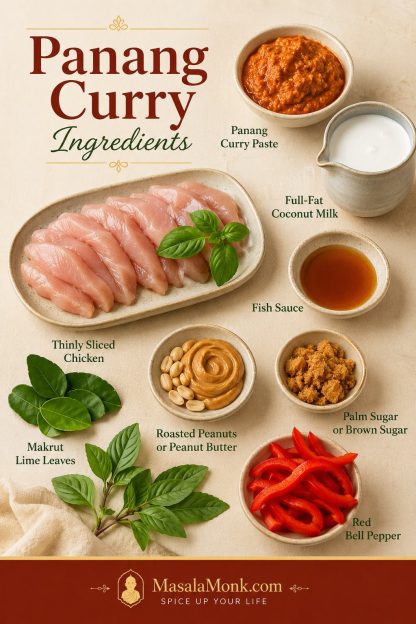 Panang Curry Recipe | Chicken Panang with Store-Bought Paste | Masala Monk