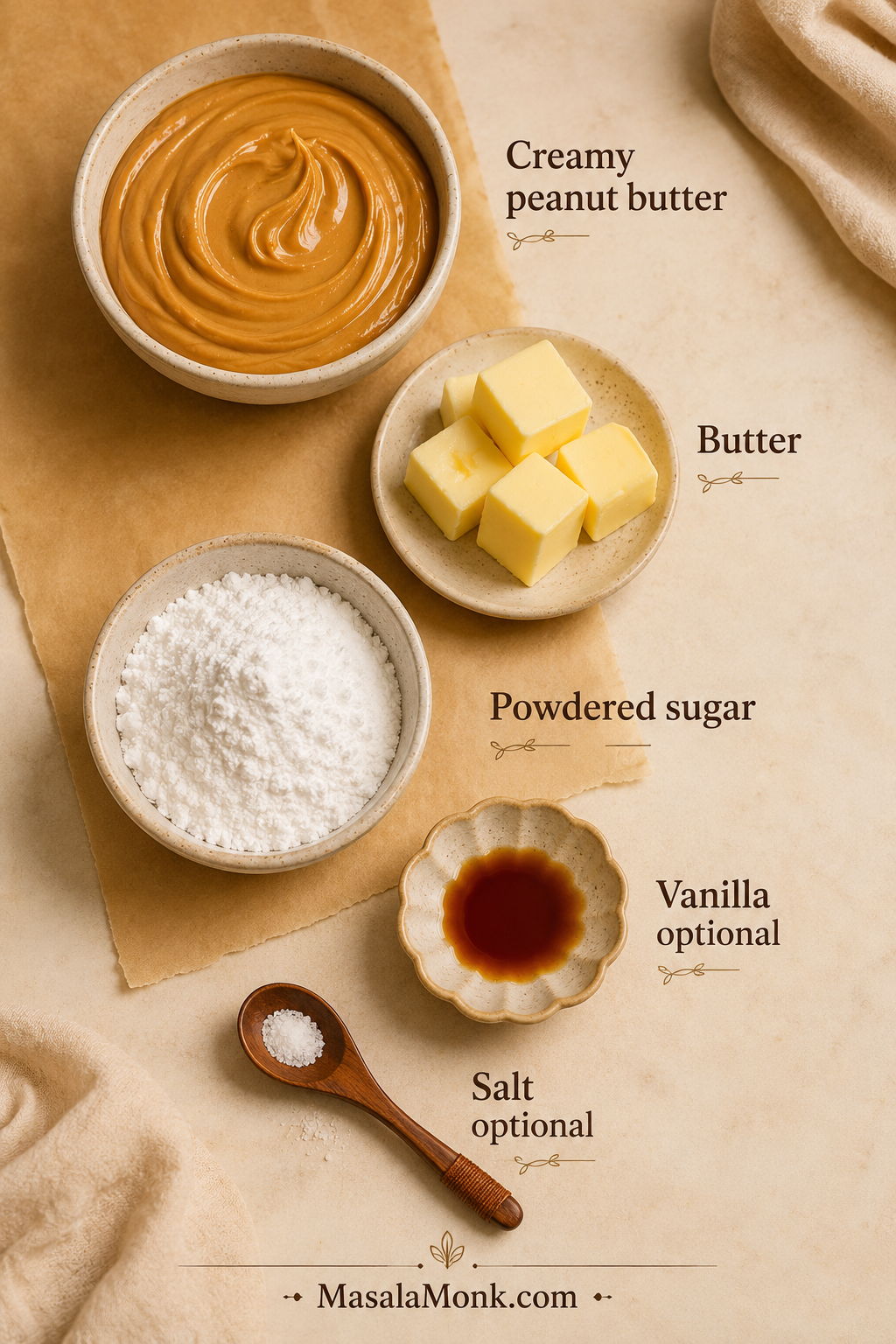 Easy Peanut Butter Fudge Recipe | No Candy Thermometer | Masala Monk